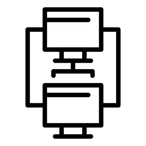 Api Network Icon Outline Style Vector Art At Vecteezy