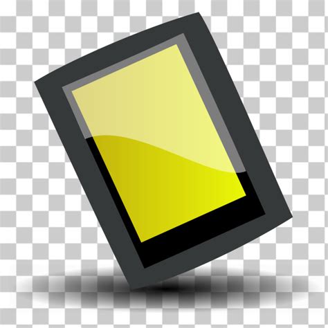 Free Svg Vector Image Of Glossy Tilted Black Pda Device Nohat Cc