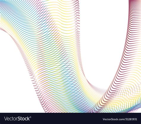 Abstract Background Blend Wave Line Design Vector Image