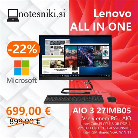 Lenovo Ideacentre Aio Imb All In One Pc Akcija