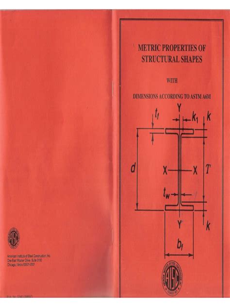 93135066 Metric Properties Of Structural Shapes Aisc 1 Pdf