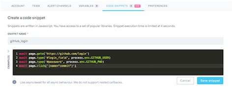 Introducing Setup Teardown Scripts And Code Snippets Checkly Changelog