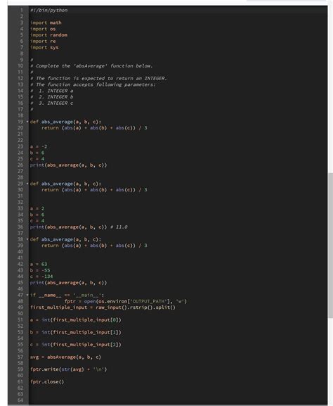 Solved Create A Python Program That Calculate The Absolute Chegg Com