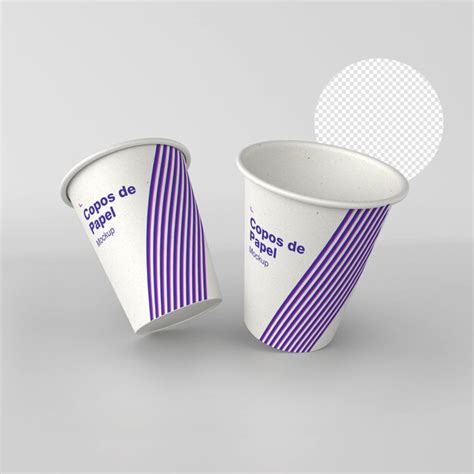 종이 컵 모 프리미엄 Psd 파일