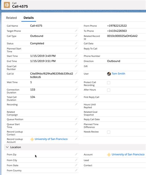 Fastcall Data Model Custom Objects For Calls In Salesforce