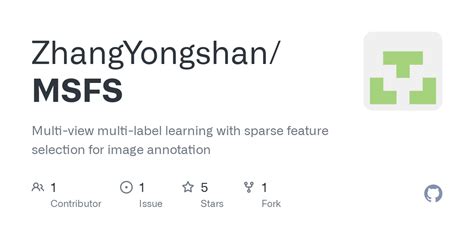 github zhangyongshan msfs multi view multi label learning with