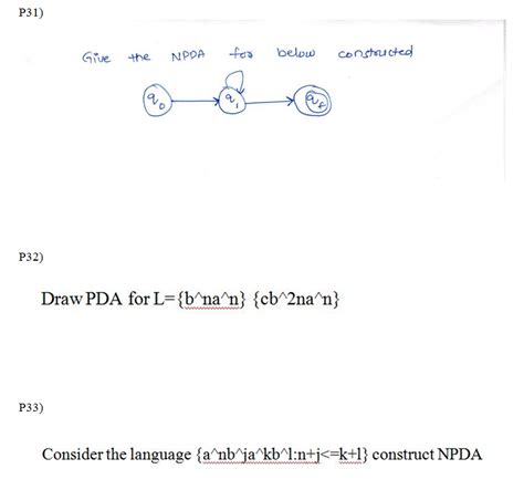 Solved Give The NPDA For Below Constructed Draw PDA For L Chegg Com