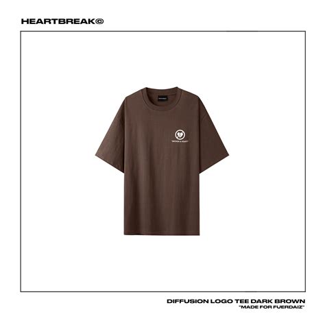 Diffusion Logo Tee Dark Brown 副線款布朗棕短袖t恤