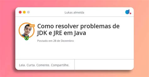 Como Resolver Problemas De Jdk E Jre Em Java