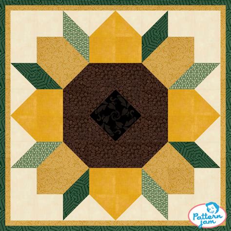 Printable Sunflower Barn Quilt Pattern Printable New Year Banners