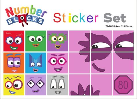 From 51 To 100 Numberblocks Stickers For Every Young Mathematician Etsy