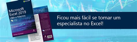 microsoft excel 2019 vba e macros br