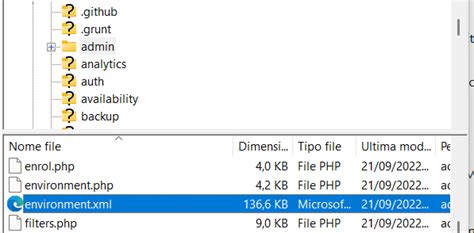 risolvere problema versione database mariadb mysql con moodle nuove