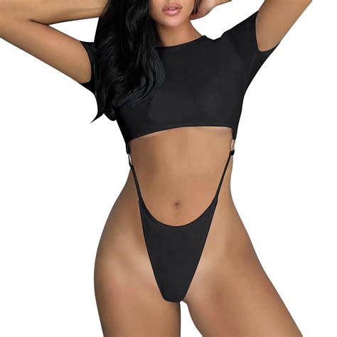 Bzhegqhd Sexy One Piece Swimsuits For Womenfashionable Solid Color