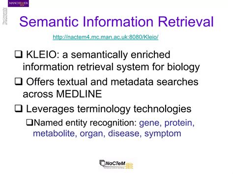 text mining tools for semantically enriching scientific literature ppt