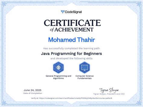 🎉 Proud To Share That Ive Successfully Completed The Java Programming