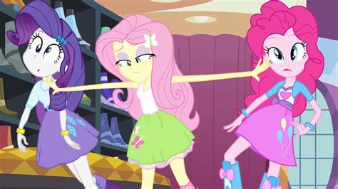 3022100 Safe Screencap Fluttershy Pinkie Pie Rarity Human