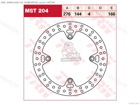 MST204 Disk Brake Honda Buy The MST204 At CMSNL