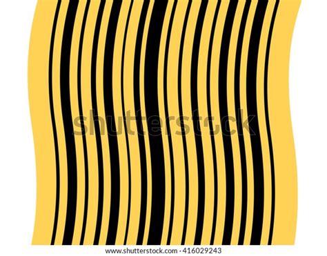 Illustration Abstract Curved Barcode Pattern Stock Vector Royalty Free