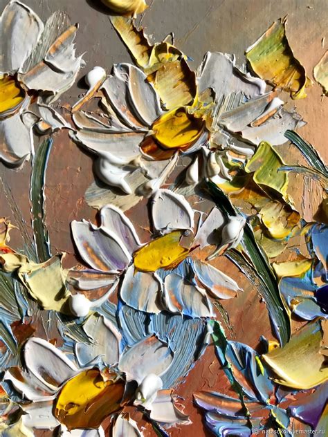 Цветы в вазе холст 40х50 см на заказ в интернет магазине Ярмарка Мастеров по цене 4500