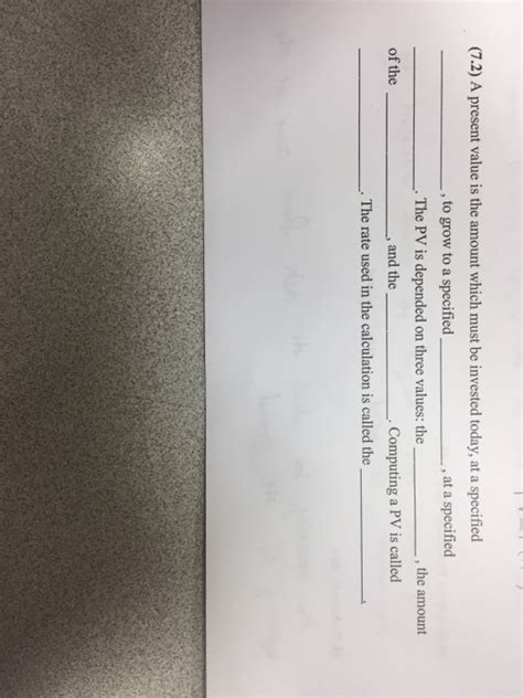 Solved A PV Can Be Calculated By Substituting Known Chegg Com