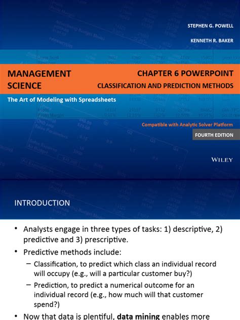 Ch 06 Pdf Statistical Classification Linear Regression