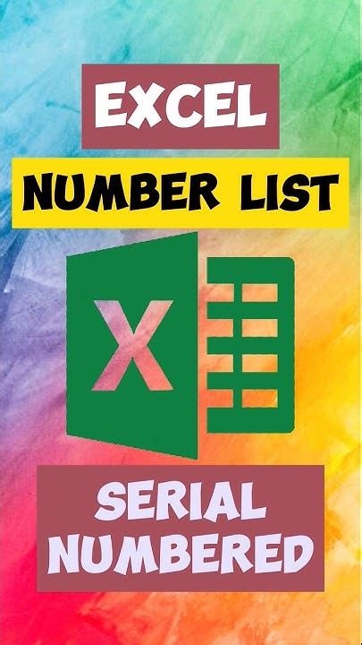 How To Columns Numbered In Excel Exceltips Excel Exceltutorial