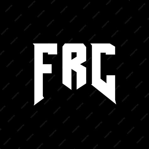 Premium Vector Frc Letter Logo Design For Technology Company Frc Logo Design Black And White