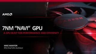 Nm Navi GPU A GPU Built For Performance PPT