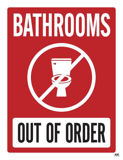 37 Out Of Order Signs [out Of Service Signs] Printabletemplates