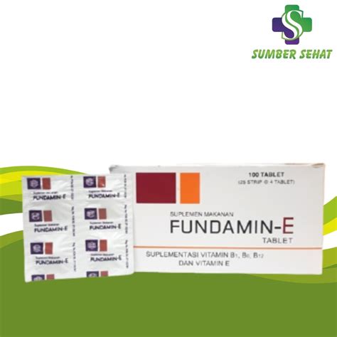 Jual FUNDAMIN E TAB STRIP 4 TABLET Shopee Indonesia