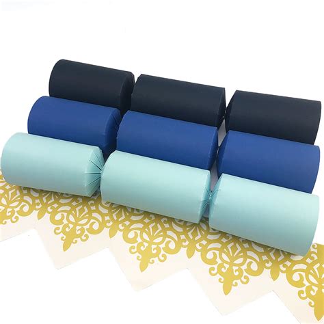 Shades Of Blue Craft Kit To Make 12 Crackers Recyclable Cracker The Cracker Company