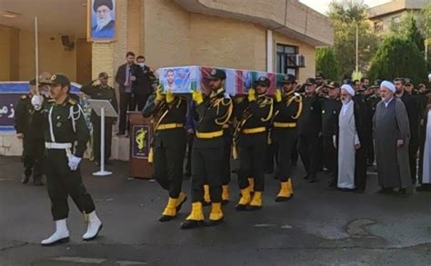برگزاری مراسم تشییع و وداع با پیکر سرهنگ دوم پاسدار شهید امیر کمندی