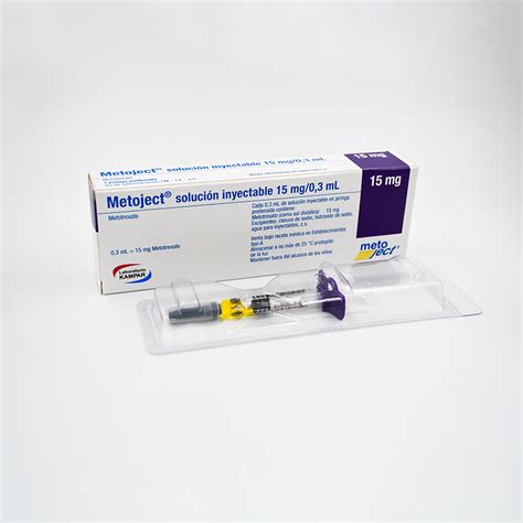 Metoject 15 mg/0,30 ml: Ficha técnica y detalles de la solución ...