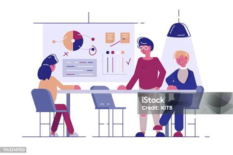 새 프로젝트에서 팀 작업 가정의 방에 대한 스톡 벡터 아트 및 기타 이미지 가정의 방 개념 계획 Istock