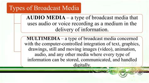 4 Types Of Media Part 1 Types Of Media And Media Convergence Pptx