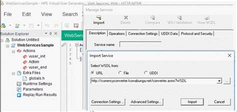 how to create web service scripting using web services protocol