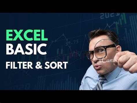 Excel Basics | Filtering and Sorting in Excel - YouTube