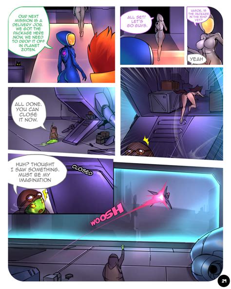 Rule Alien Armor Ass Comic Dialogue Ebluberry English Text Feline Female Fur Helmet Human