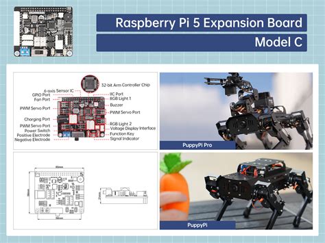 Raspberry Pi 5 Expansion Board Servo Motor Driver Ros Robot Manipula