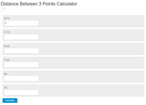 Distance Between 3 Points Calculator - Calculator Academy