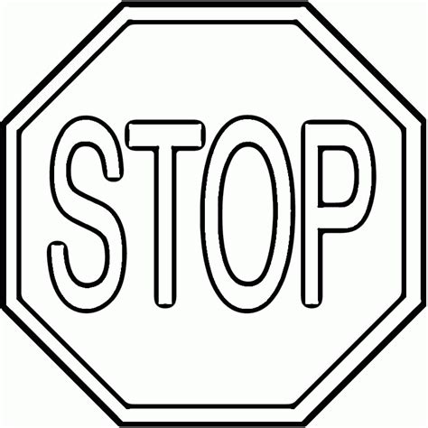 Free Stop Sign Outline Download Free Stop Sign Outline Png Images