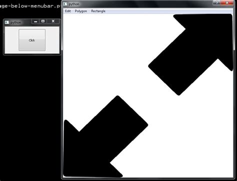 Python Displaying Image Below Menubar In Pyqt Stack Overflow