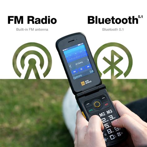Κινητό Τηλέφωνο Agm M8 Flip 28 Dual Sim Black