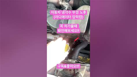 구형 모닝 냉각계통 문제 꼭 확인 해보세요 모닝 자동차 경차 냉각수 과열 Shorts 쇼츠 기아자동차 꼭 확인 해보세요 Youtube
