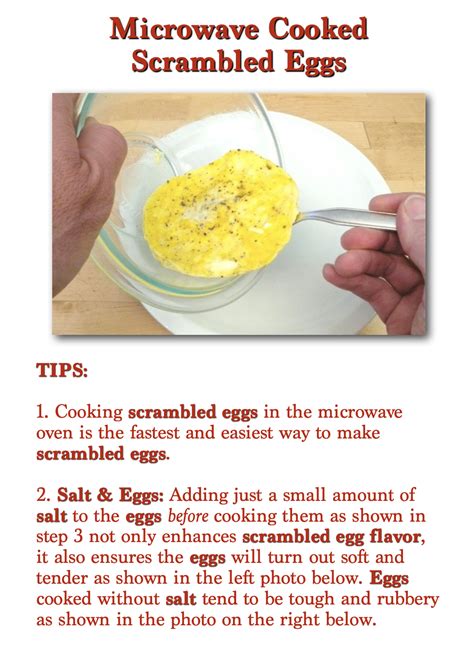 Microwave Cooked Scrambled Eggs Picture Book Recipe Gotta Eat Cant Cook