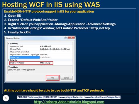 Sql Server Net And C Video Tutorial Part WAS Hosting In WCF