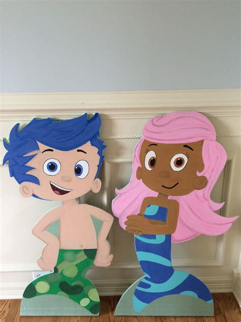 Bubble Guppies Party Prop Paper Cutouts