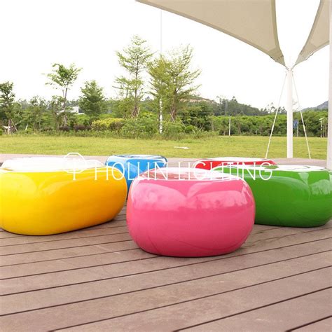 Hot Selling Fibreglass Chair Stool Apple Ball For Creative Decoration Hl Fg008 Hollinlighting