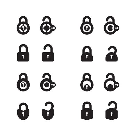 Premium Vector Padlocks Set In Flat Style Lock Unlock And Key Vector